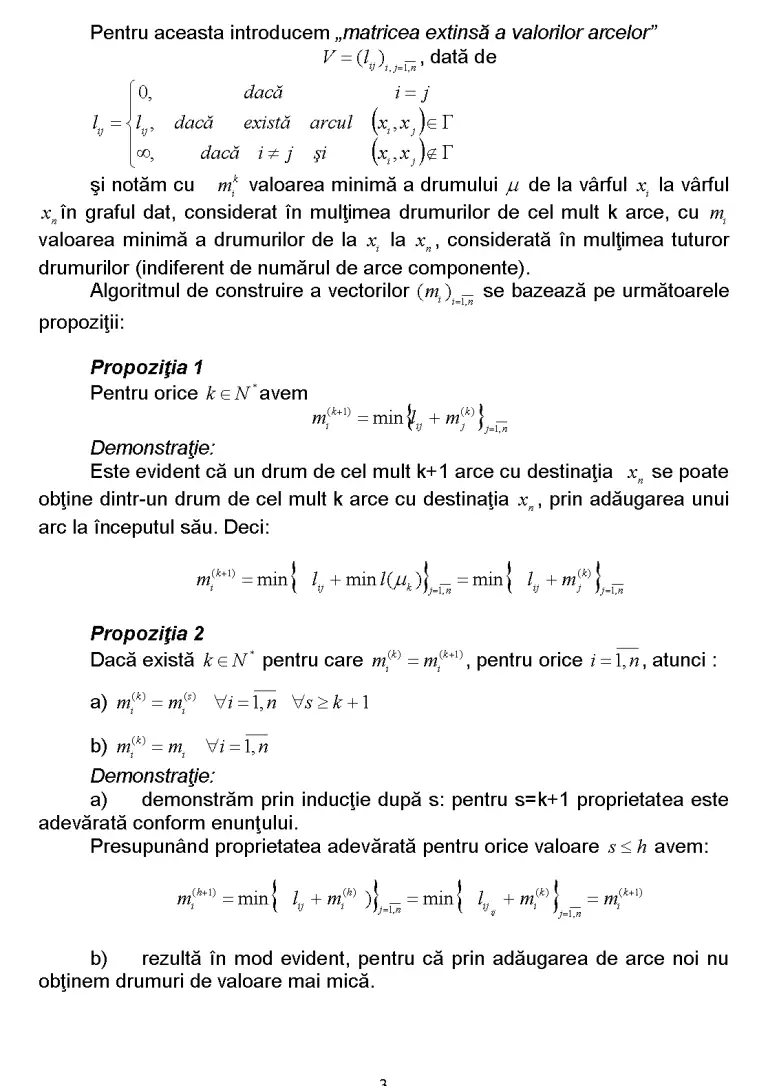 Algoritmul lui Bellman-Kalaba în Rezolvarea Problemei Drumurilor Minime ...
