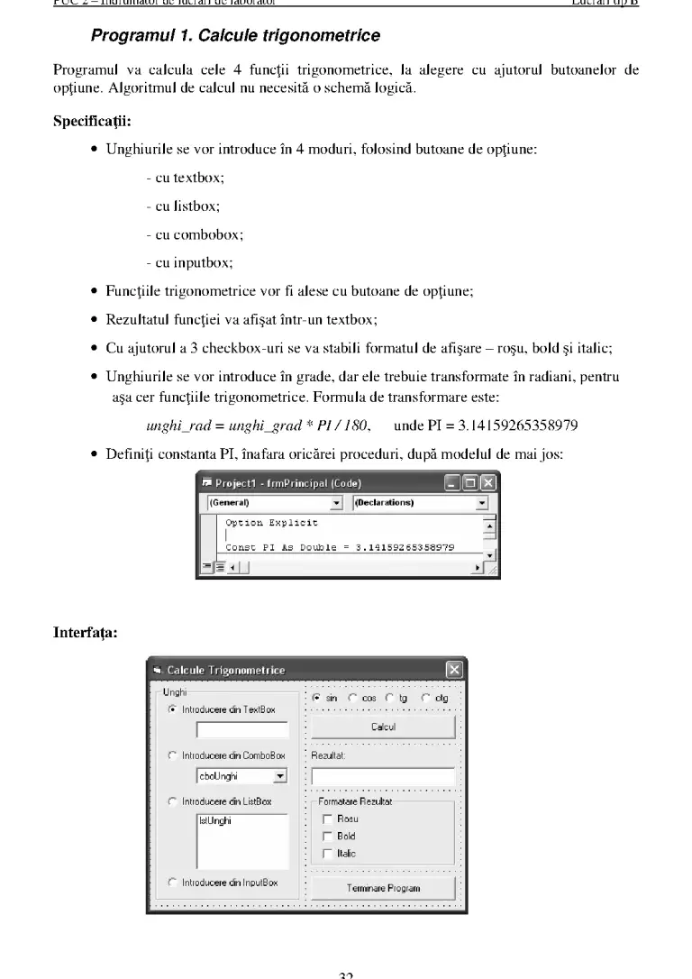 Programarea și Utilizarea Calculatoarelor - Laborator - Calculatoare ...