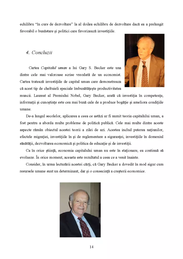 Recenzie - Capitalul Uman, Gary Becker - Proiect - Economie #176816 ...