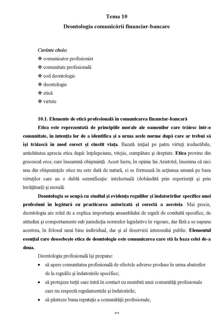 Comunicare financiar-bancară - Curs - Comunicare #176858 | RegieLive