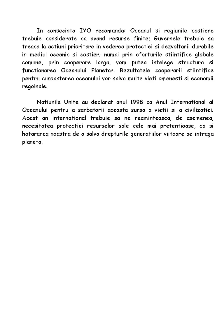 Resursele Oceanului Planetar - Referat - Geografie #18473 | RegieLive