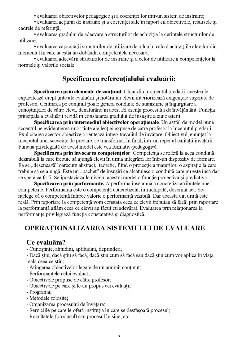 Recenzie - teoria și metodologia evaluării - Referat - Pedagogie ...
