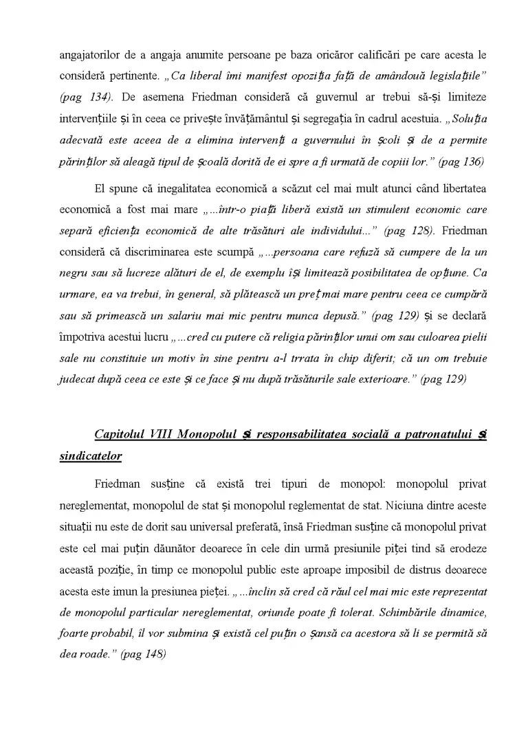 Recenzie - Capitalism și Libertate de Milton Friedman - Proiect ...