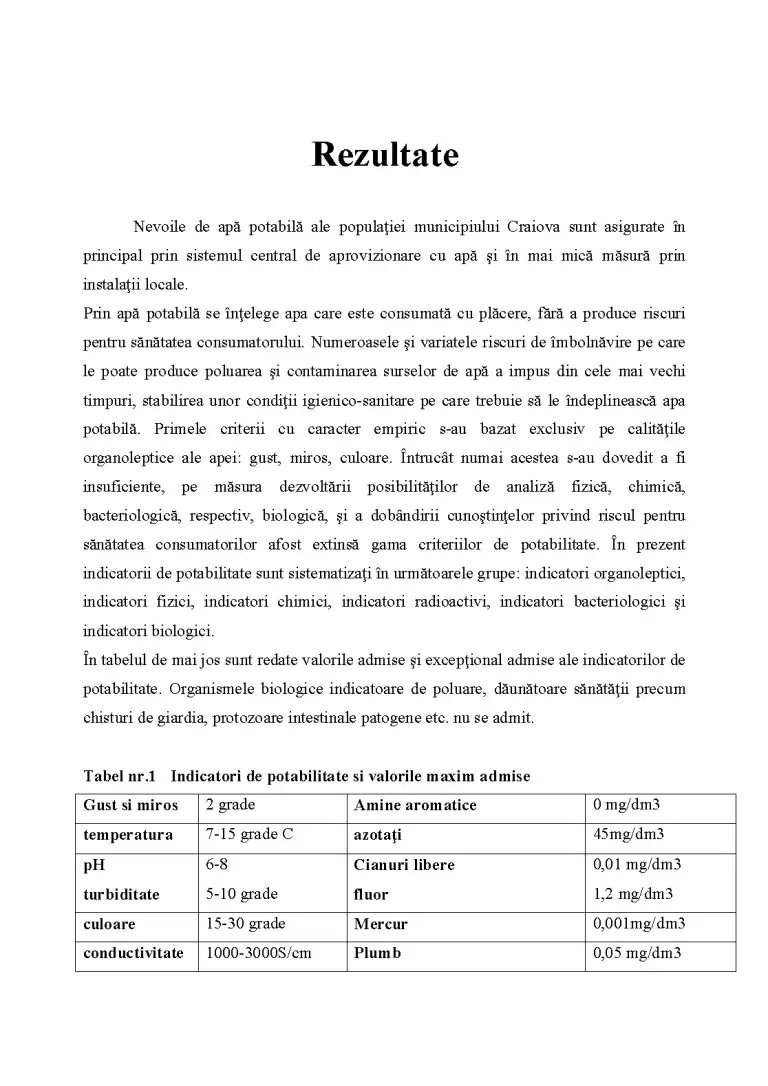 Proiect Mediu - Calitatea Apei în România - Proiect - Ecologie #20717 ...