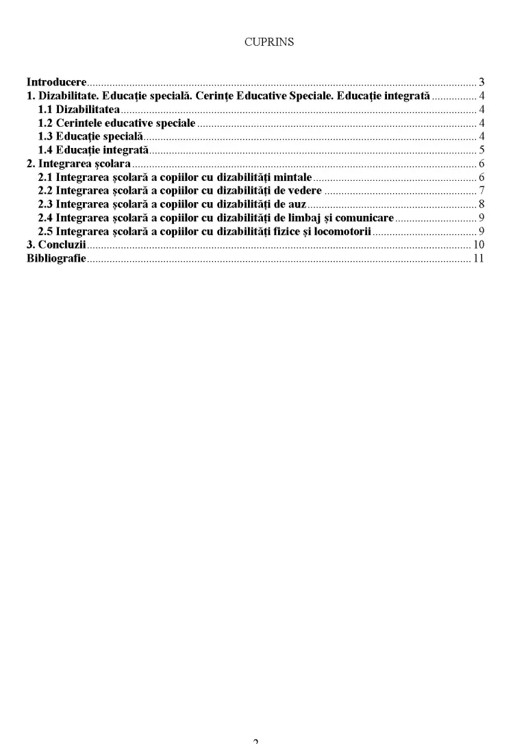 Aspecte Specifice Privind Modalitatea de Integrare Școlară a Copiilor ...