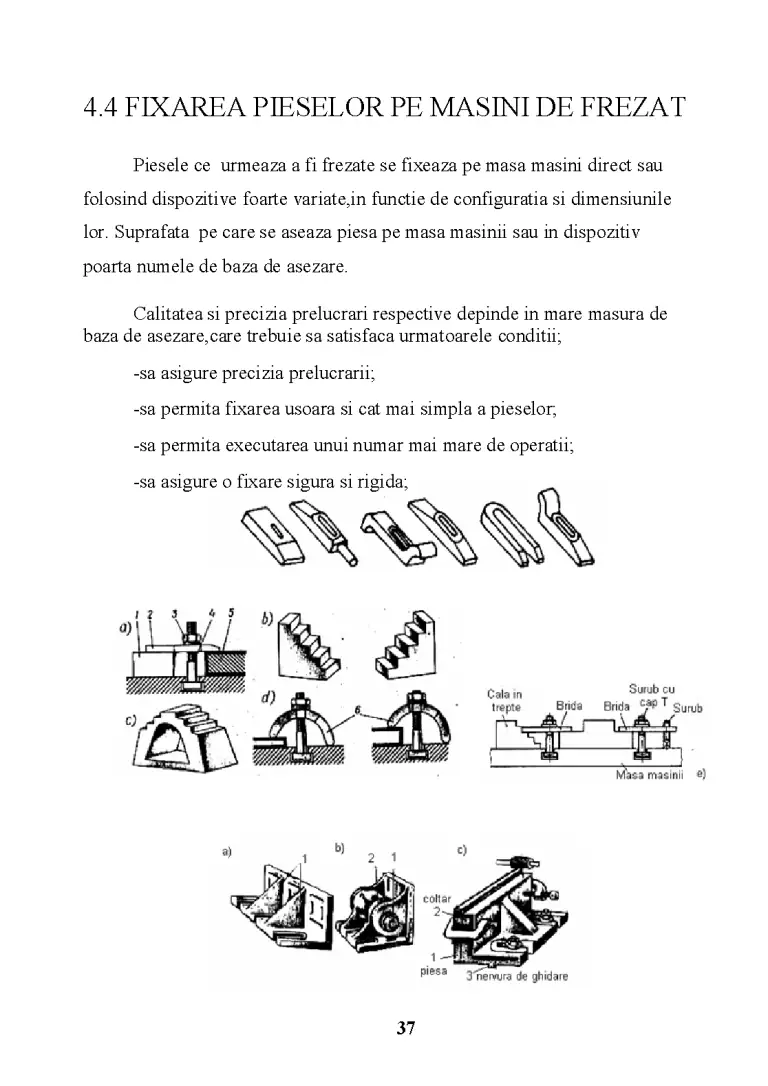 Mașinile de frezat și dispozitivele speciale de prindere - Proiect ...