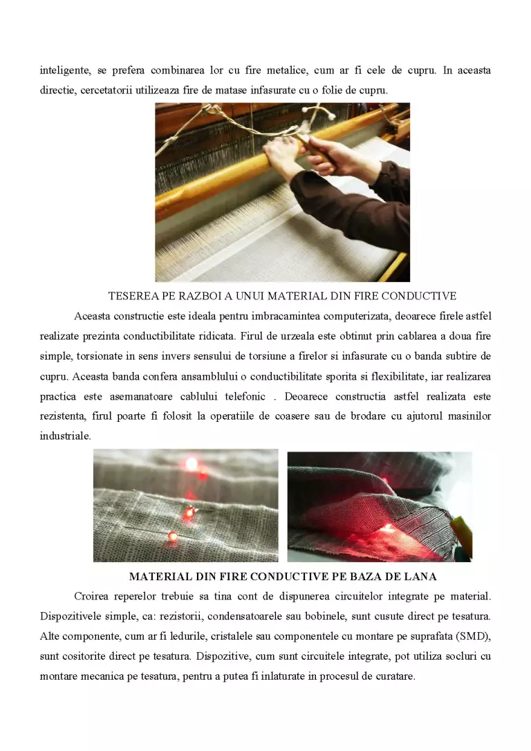 Materiale textile inteligente - Proiect - Alte domenii #208313 | RegieLive