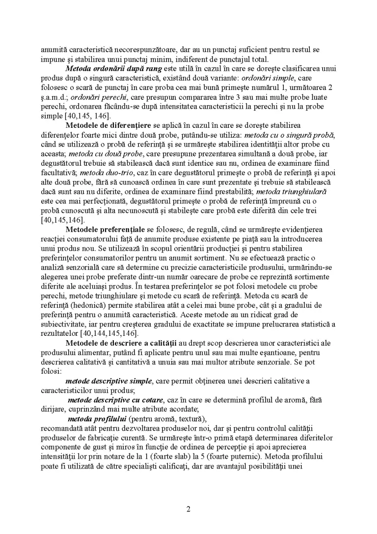 Sisteme de descriere a calității senzoriale a produselor alimentare ...