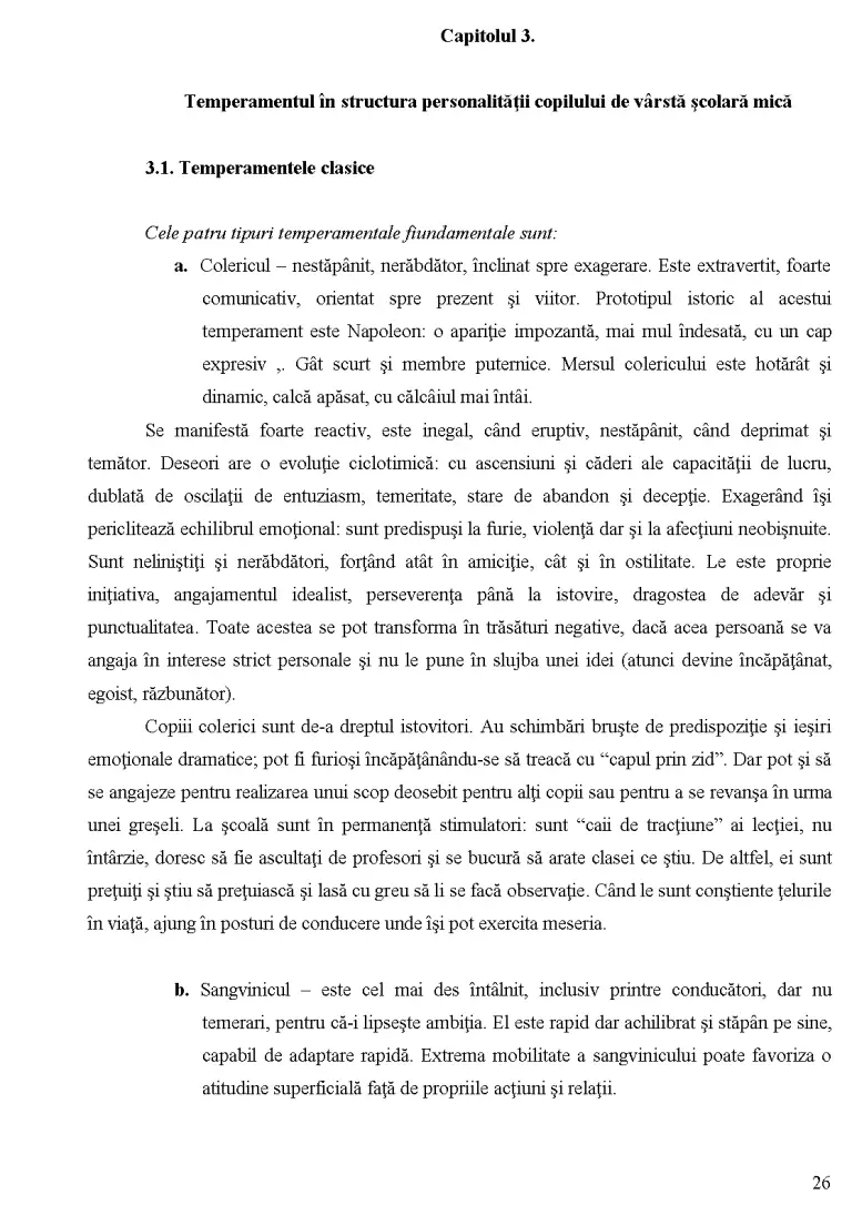 Personalitatea copilului școlar mic - Proiect - Psihologie #210602 ...