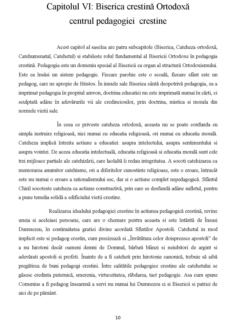 Pedagogia crestin-ortodoxă - Proiect - Religie #212780 | RegieLive