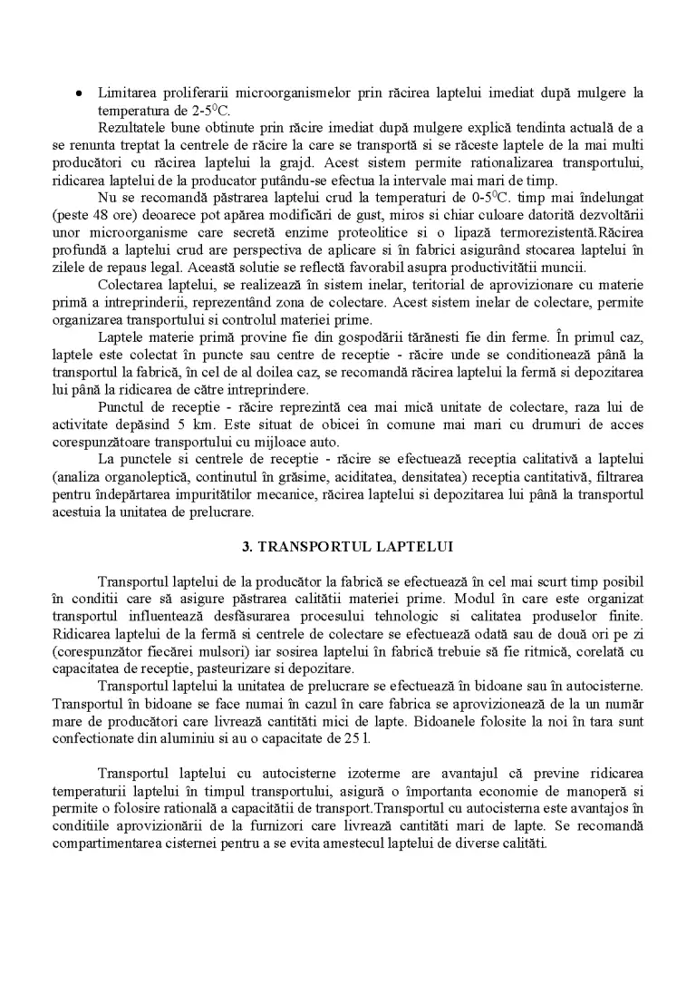 Obținerea de lapte acidofil - Sana - Proiect - Industria Alimentară ...