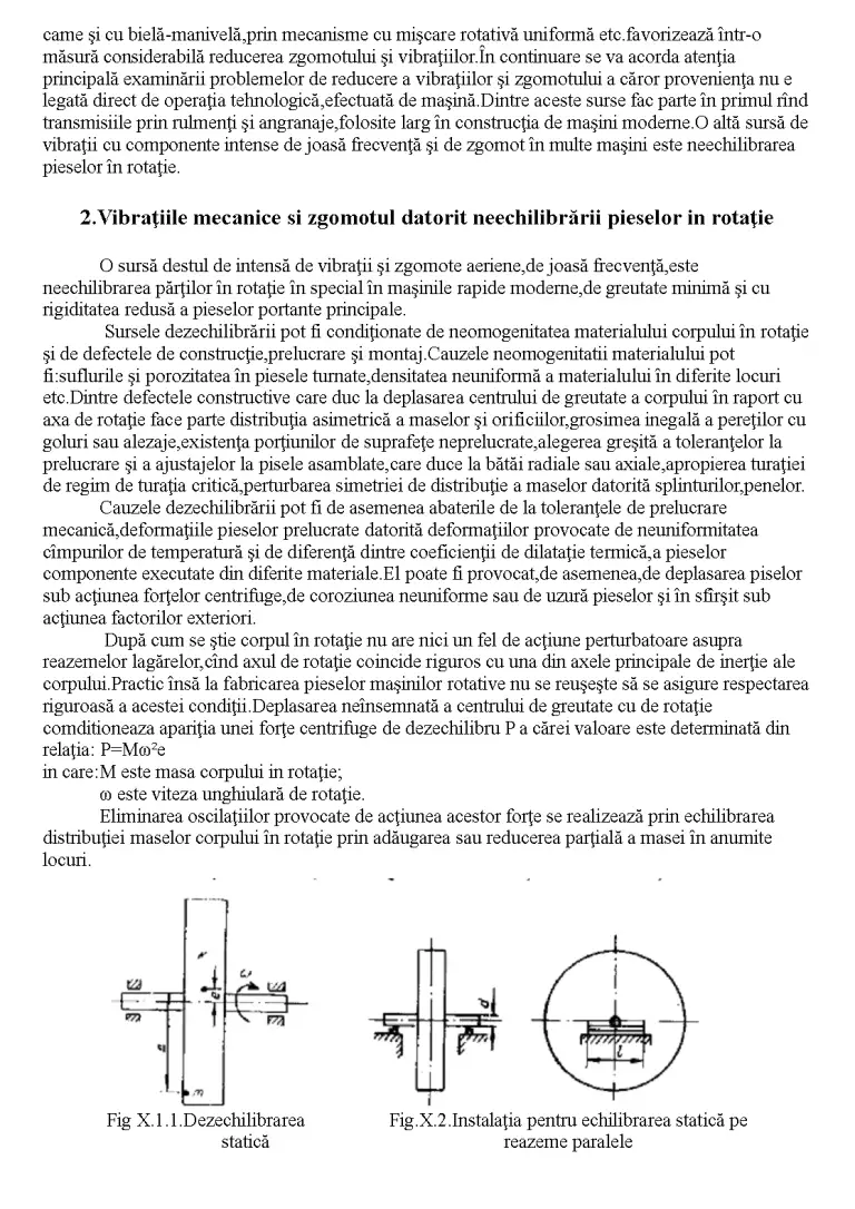 Zgomote Mecanice și Vibrații - Referat - Mecanică #216799 | RegieLive