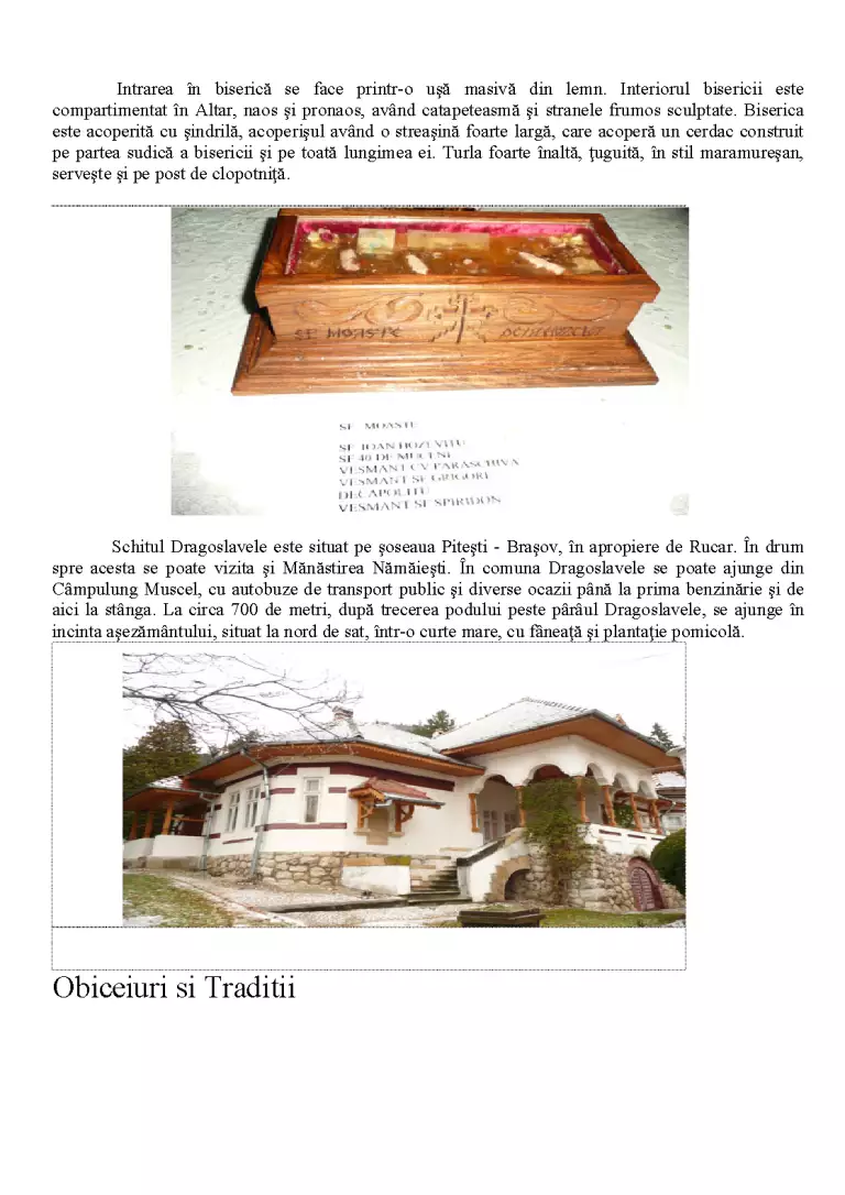 Comuna Dragoslavele - Proiect - Turism #218586 | RegieLive
