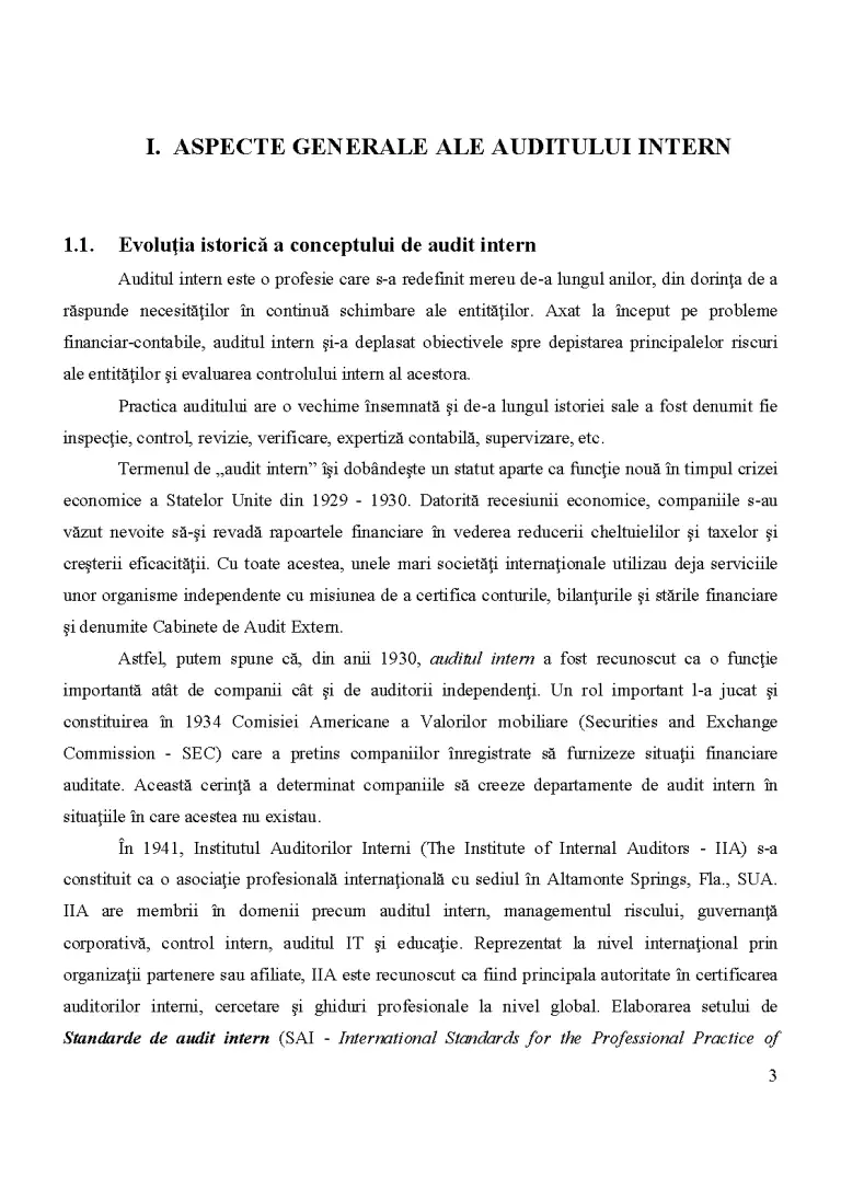 Audit și Control Intern - Proiect - Contabilitate #220306 | RegieLive