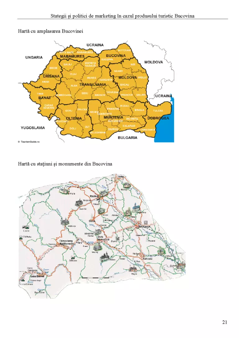 Stategii și Politici de Marketing în Cazul Produsului Turistic Bucovina ...