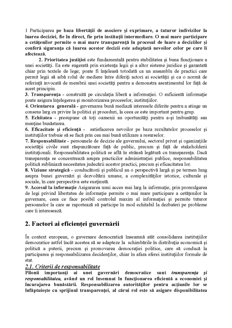 Guvernare administrativă în România - Proiect - Management #222525 ...