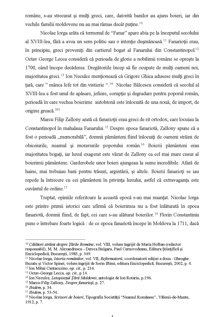Secolul al XVIII-lea - Secol Fanariot - Proiect - Istoria Românilor ...