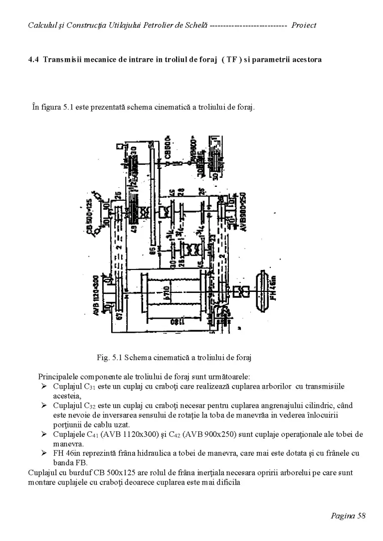 Calculul și Construcția Utilajului Petrolier de Schelă - Proiect ...