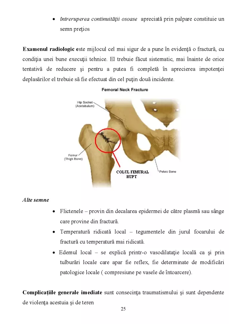 Îngrijirea pacientului cu fractură de col femural - Proiect - Medicină ...