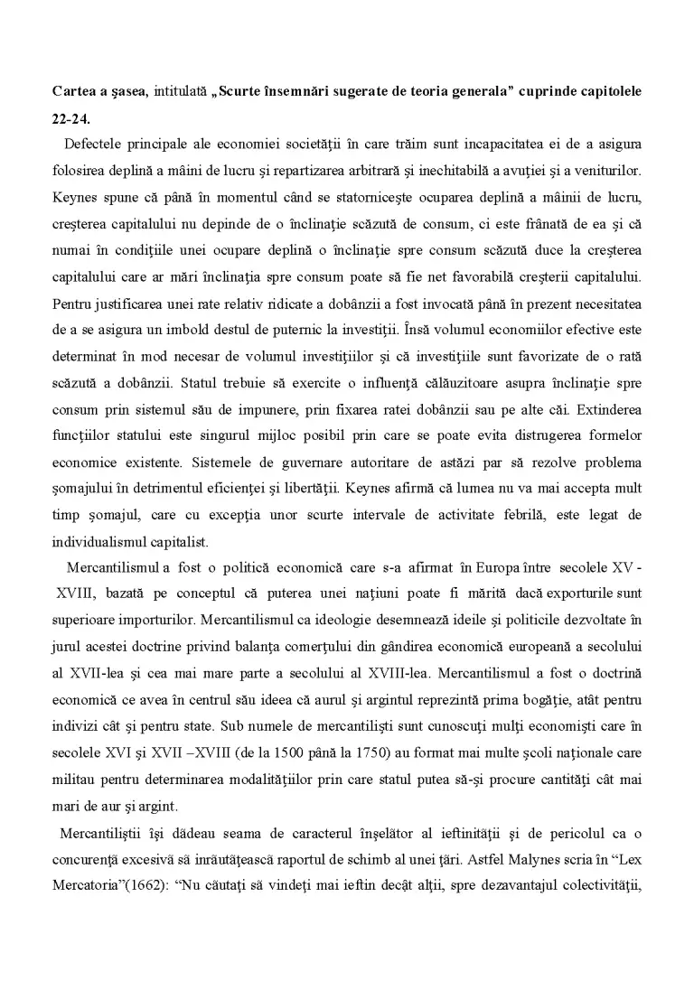 Teoria Generală a Folosirii Mâinii de Lucru a Dobânzii și a Banilor ...