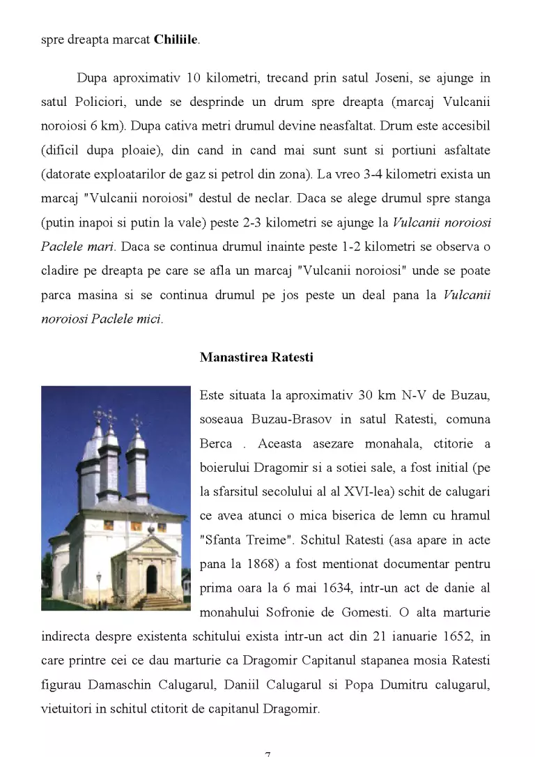 Sărata Monteoru, Județul Buzău - Referat - Turism #236785 | RegieLive