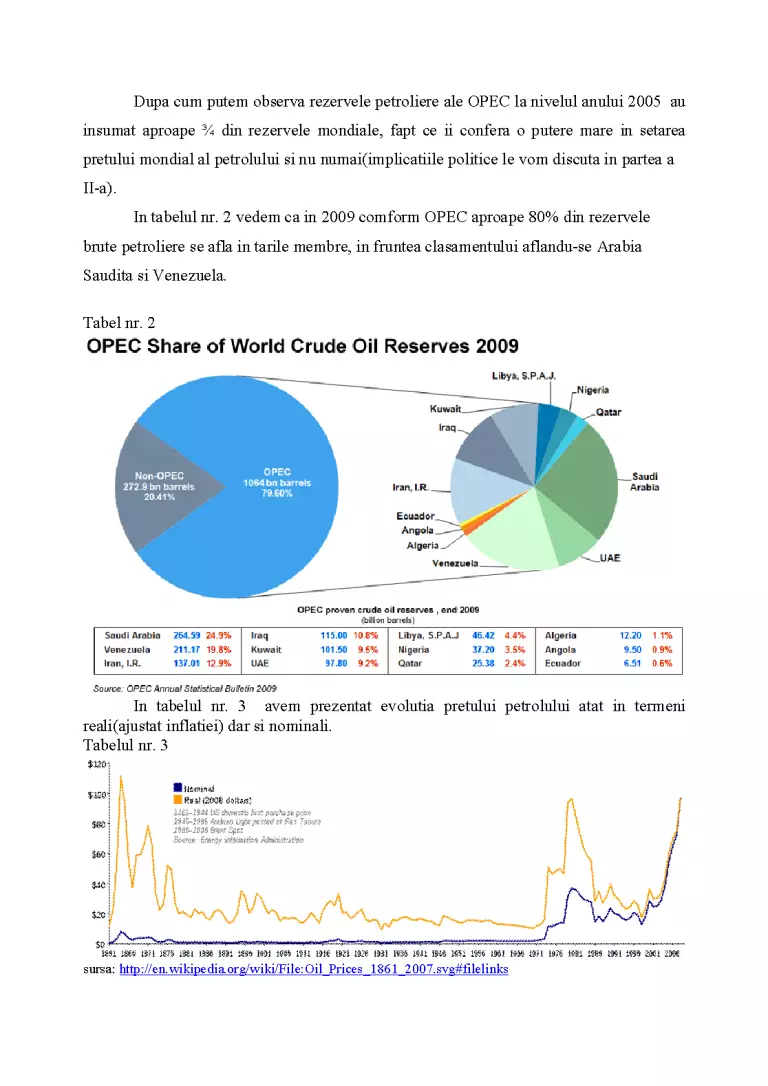 Geopolitica petrolului începând cu OPEC - Referat - Geografie #239605 ...