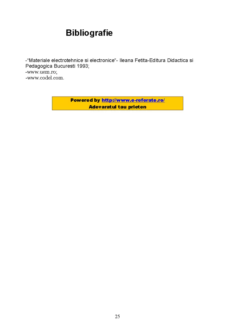 Materiale Magnetice - Proiect - Electrotehnică #24002 | RegieLive