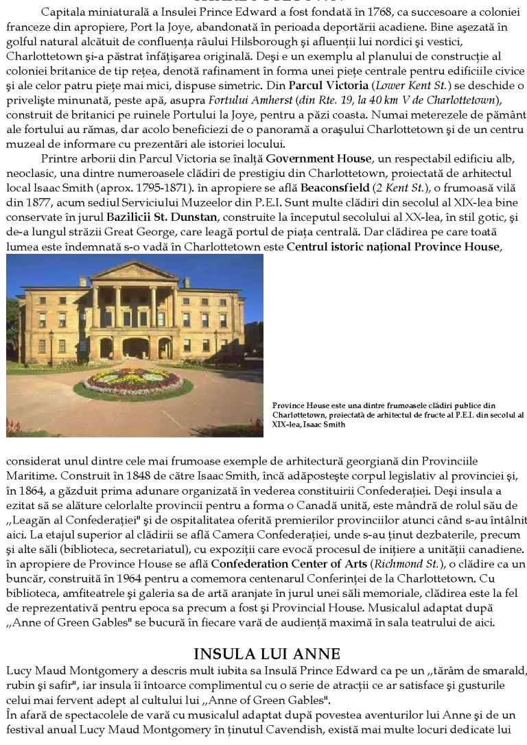 Provinciile Maritime ale Canadei - Proiect - Turism #242858 | RegieLive