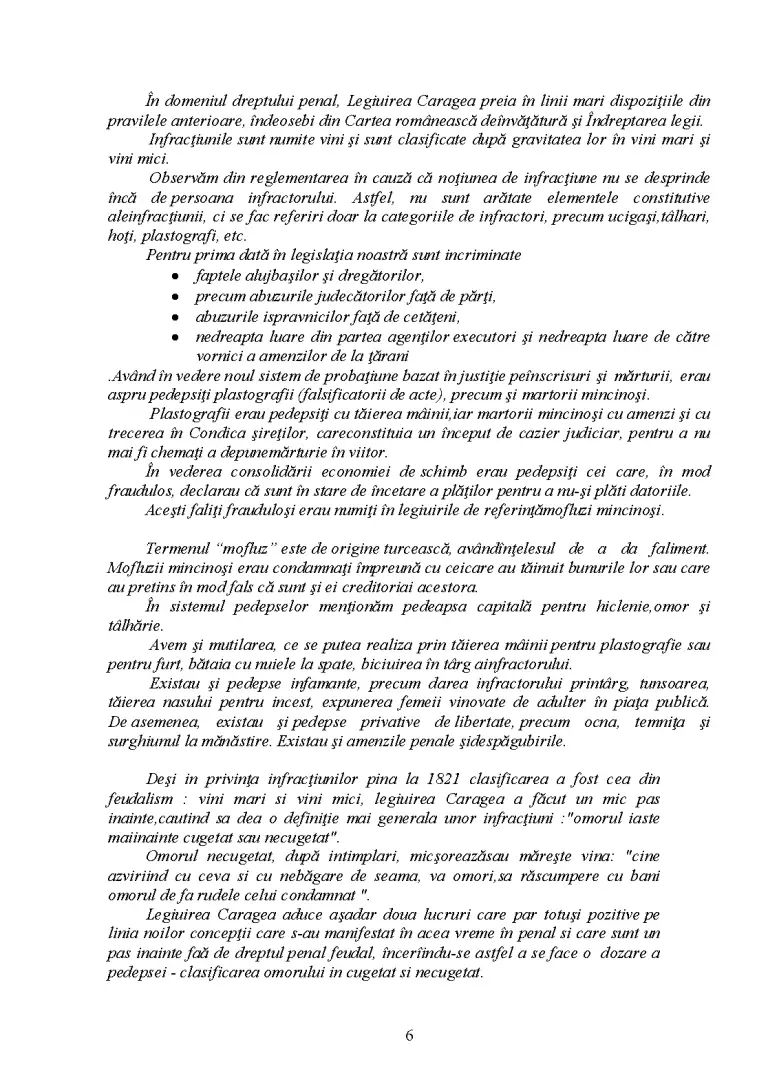 Legiuirea Caragea - Referat - Drept #247879 | RegieLive