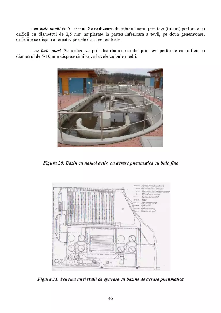 Structura unei stații de epurare pentru o localitate cu 32 000 ...