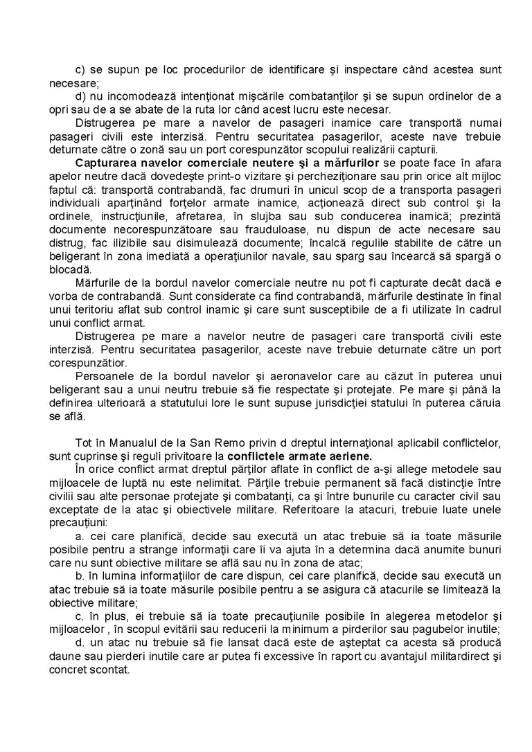 Norme Juridice de Drept Internațional Umanitar Specifice Conflictelor ...