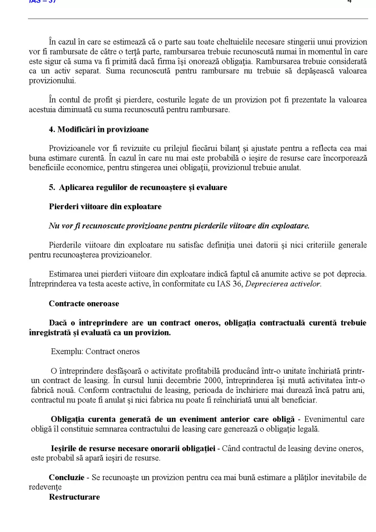 Standardul internațional de contabilitate 37 - Curs - Contabilitate ...