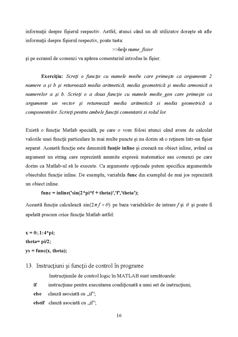 Introducere în MatLab - Laborator - Inteligență Artificială #264232 ...