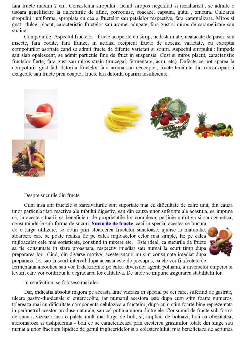 Legumele și Fructele - Proiect - Industria Alimentară #27169 | RegieLive