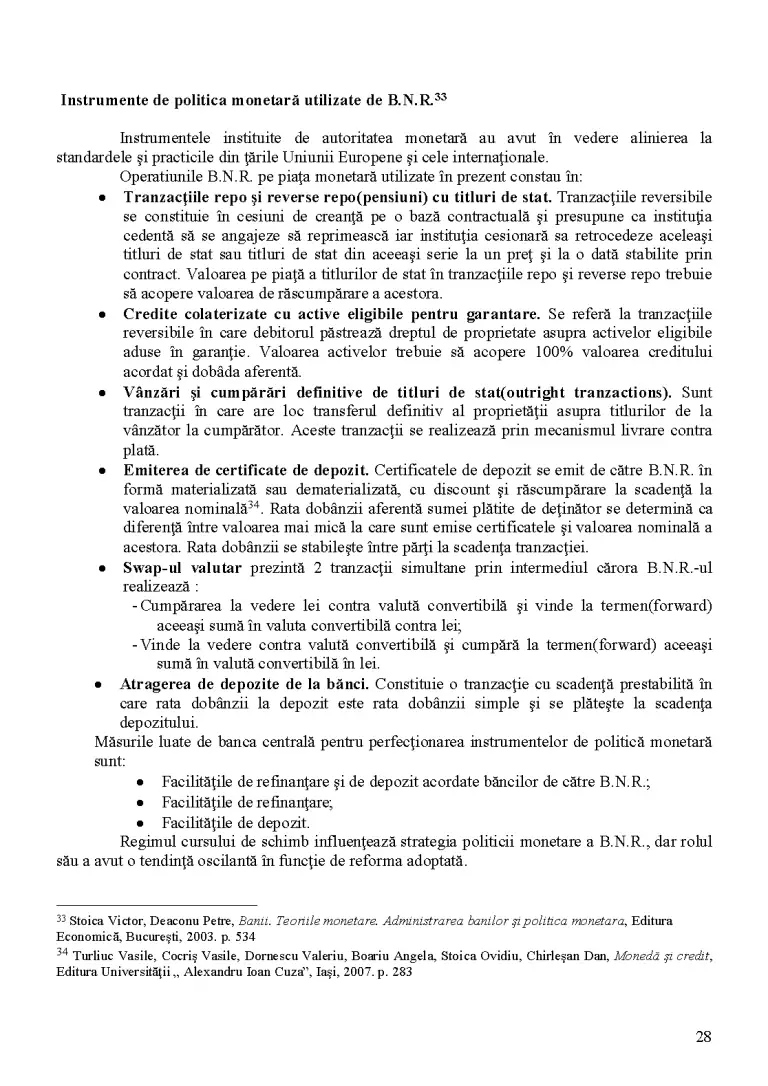 Piața Monetară în România - Proiect - Economie #27510 | RegieLive