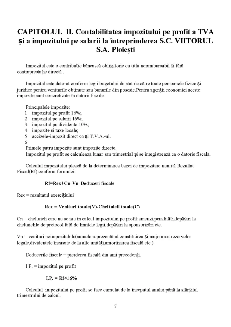 Contabilitatea Decontărilor cu Bugetul Statului - Proiect ...