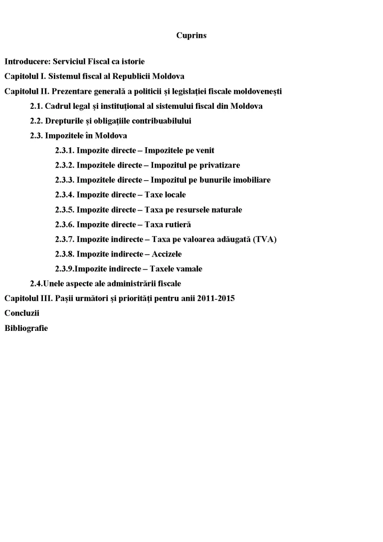 Sistemul fiscal din Republica Moldova - Referat - Finanțe #281290 ...