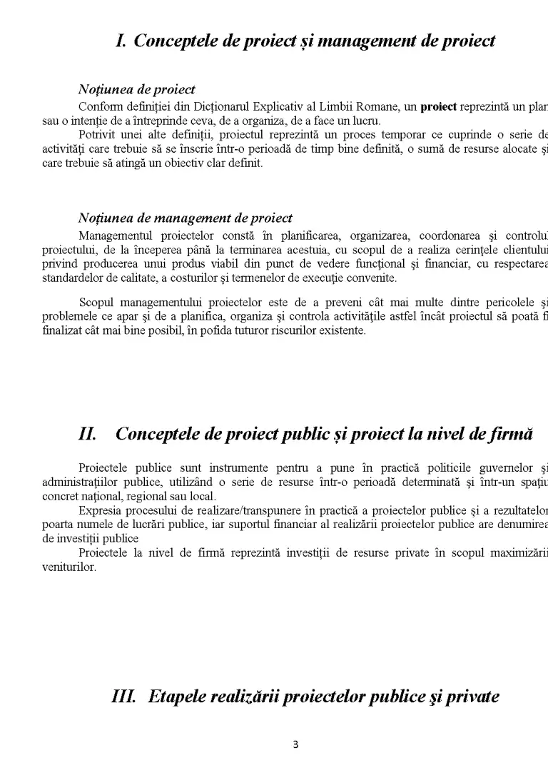 Proiecte Publice versus Proiecte Private - Proiect - Management #287698 ...