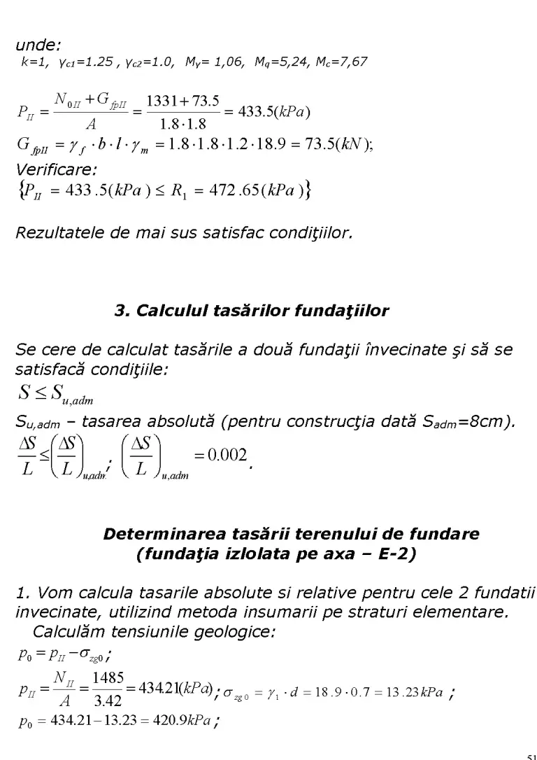 Proiectarea fundațiilor continue și izolate - Proiect - Construcții ...
