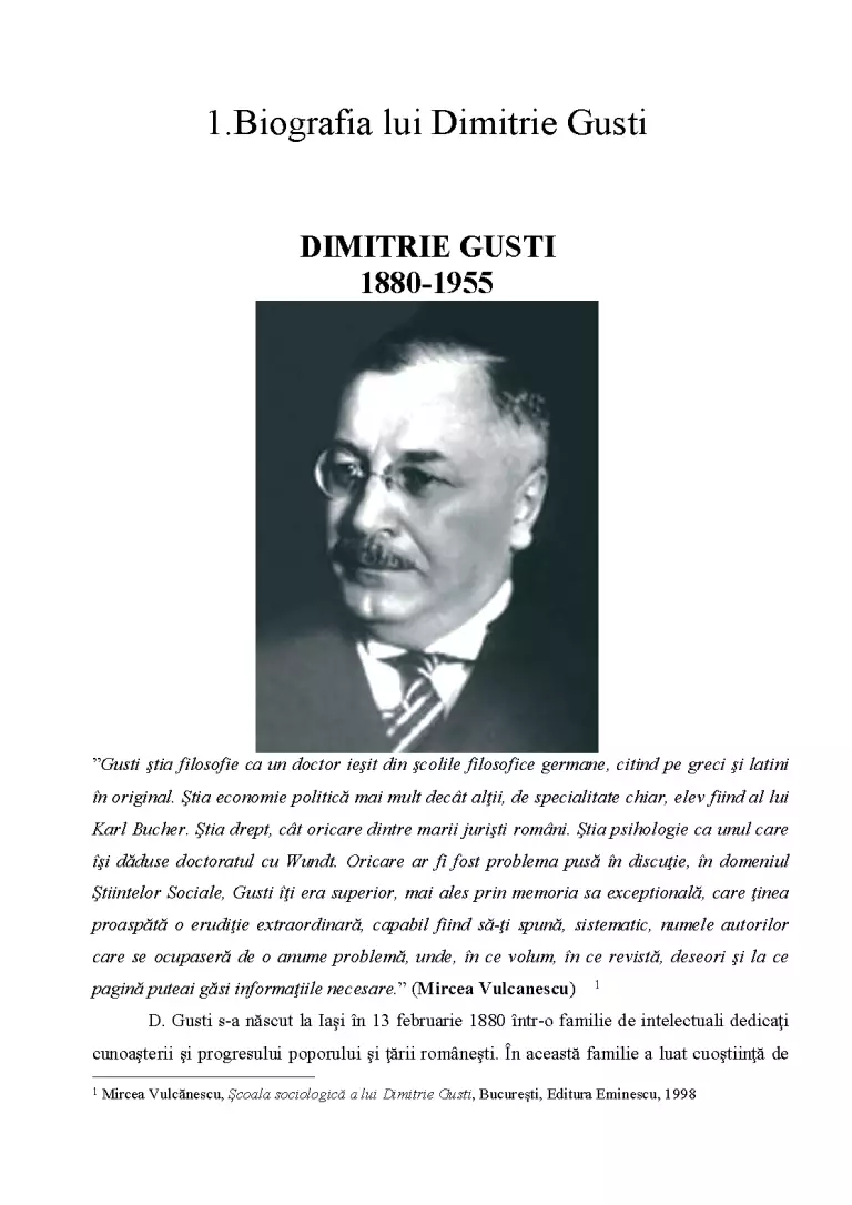 Dimitrie Gusti - Proiect - Economie #294099 | RegieLive