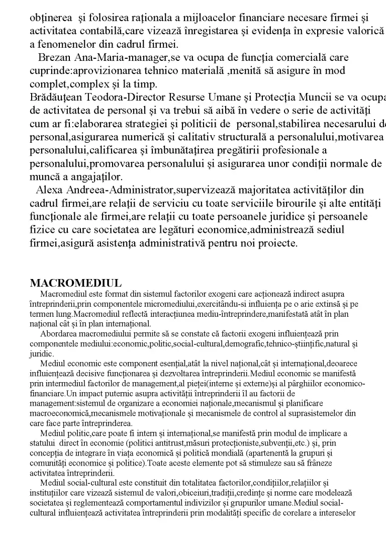 Înființarea unui hotel - SC Cosmos SRL - Proiect - Economie #297027 ...