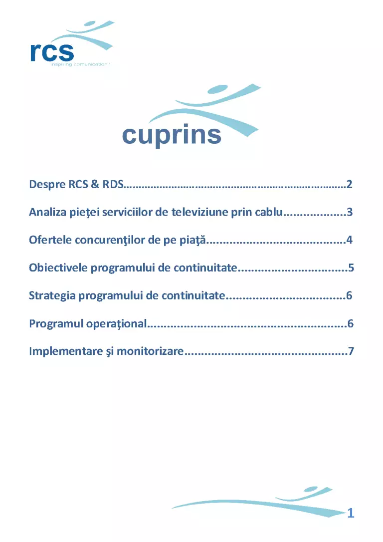 Proiect RCS-RDS - Proiect - Marketing #29867 | RegieLive