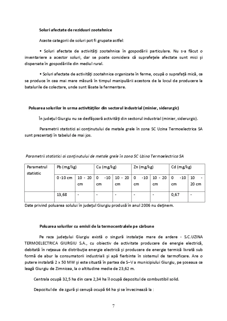 Calitatea Solurilor în Municipiul Giurgiu - Referat - Geografie #302896 ...