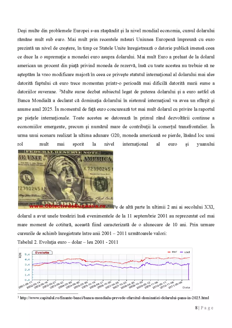Euro versus dolar pe piața valutară - analiza evoluției și ...