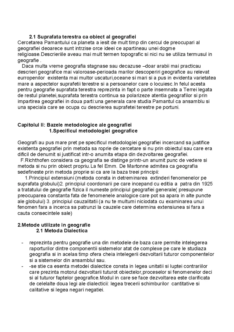 Metodologia cercetării în geografia turismului - Proiect - Geografie ...