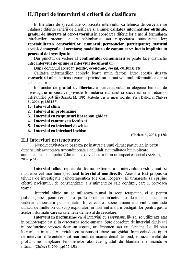 Metoda anchetei prin interviu - Referat - Sociologie #30410 | RegieLive