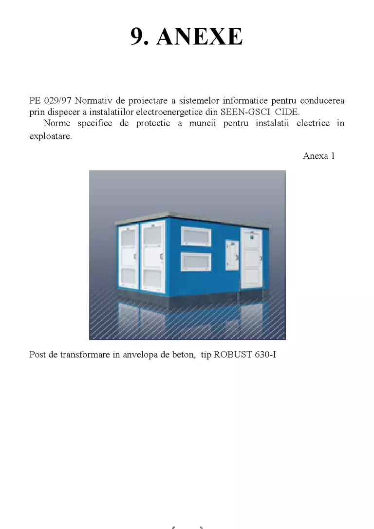Post de transformare în anvelopă de beton - Proiect - Electrotehnică ...
