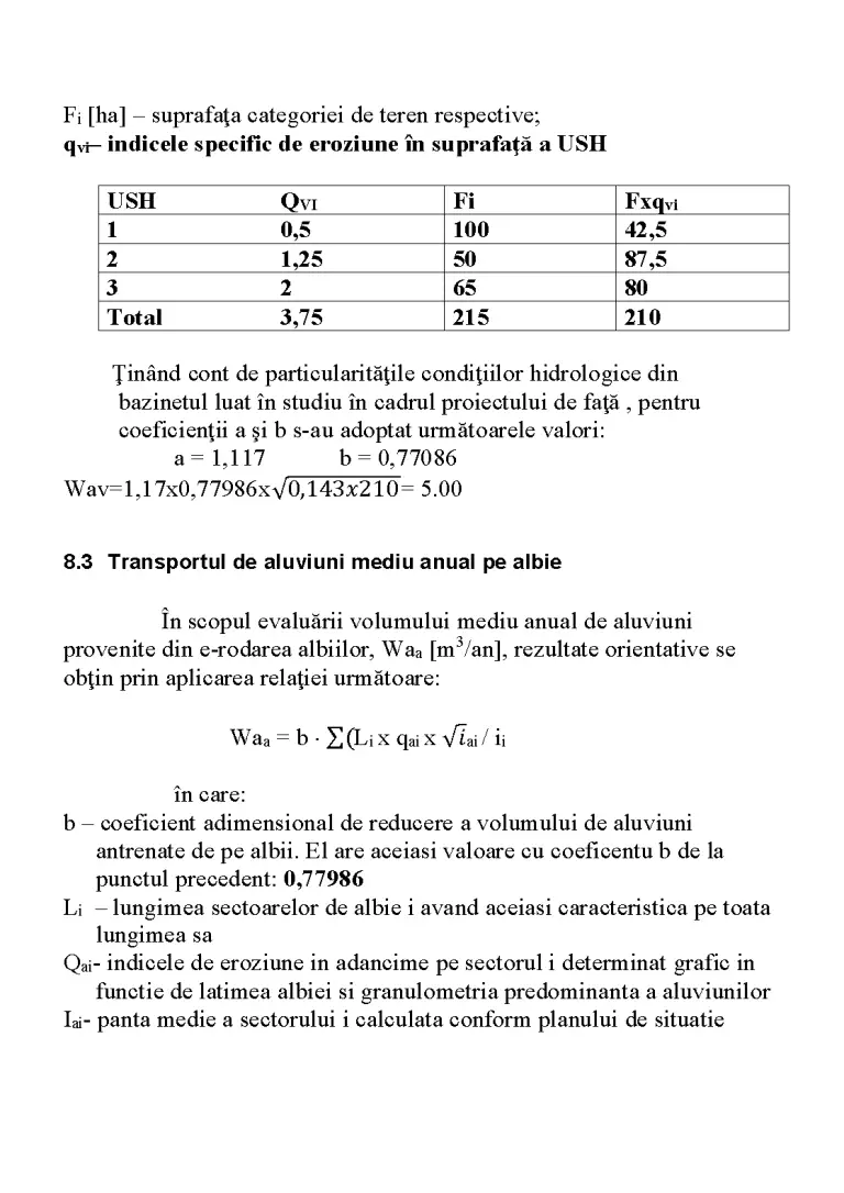 Corectarea torenților - amenajarea unui bazin hidrografic - Proiect ...
