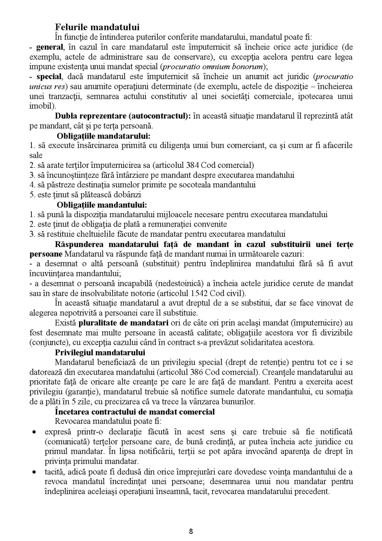 Contracte Comerciale - Referat - Drept Comercial #309888 | RegieLive