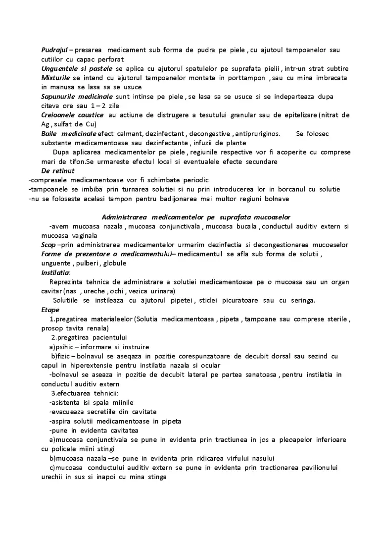 Nursing - îngrijirea omului sănătos și bolnav - Curs - Medicină #314982 ...
